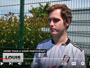 Louis @ More Than a Game – Fulham Football Club Foundation – Impact